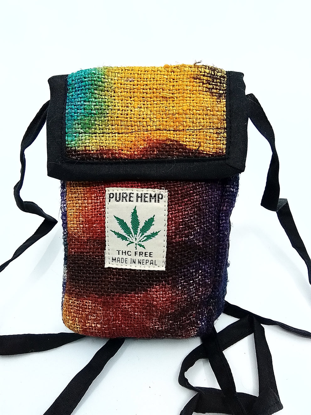 Small Hemp Cross-body Bag - Yellow & Red Tie-dyed – Nimbin Hemp Embassy